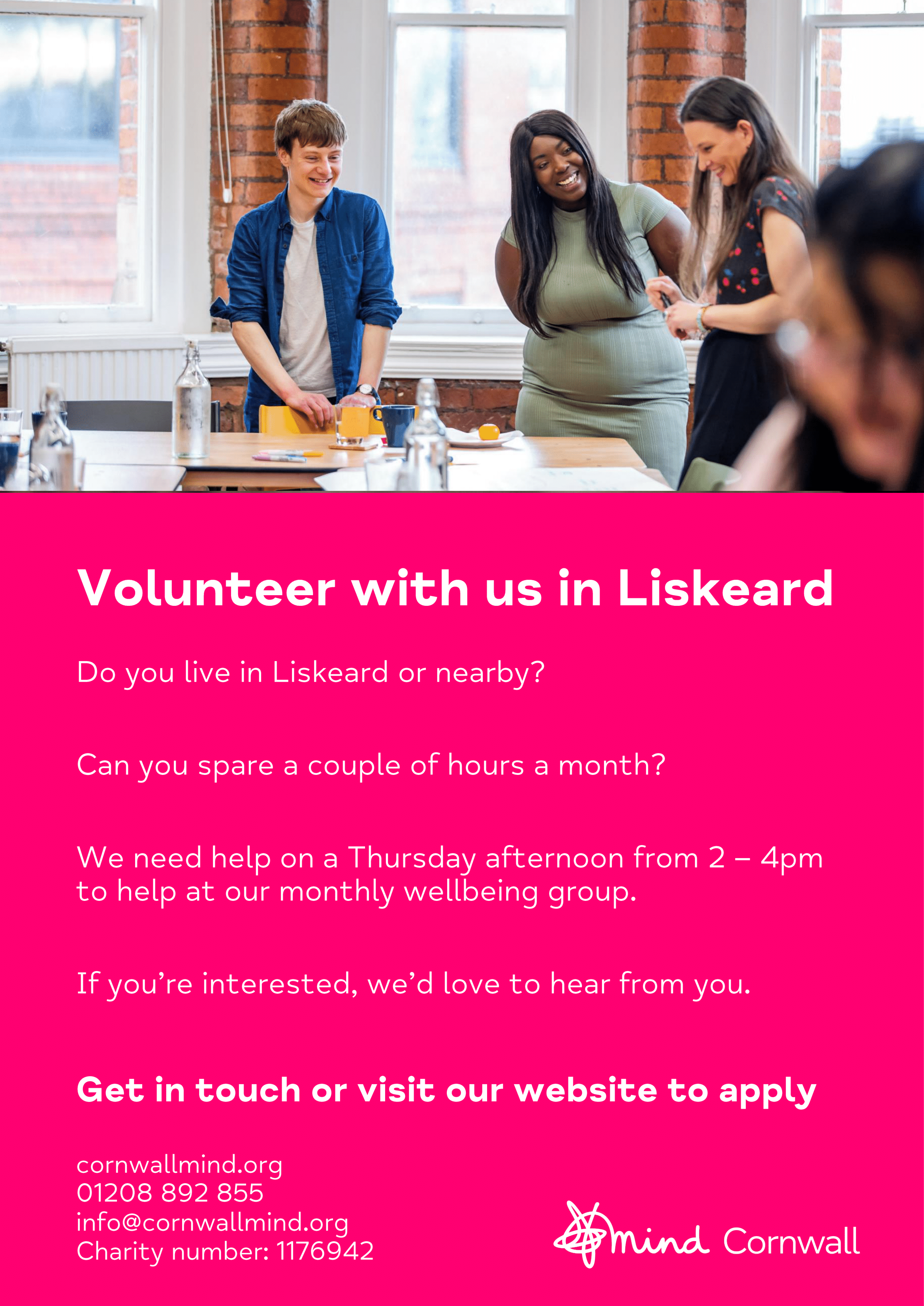 Volunteer With Our Wellbeing Group in Liskeard | Volunteer Cornwall CRM